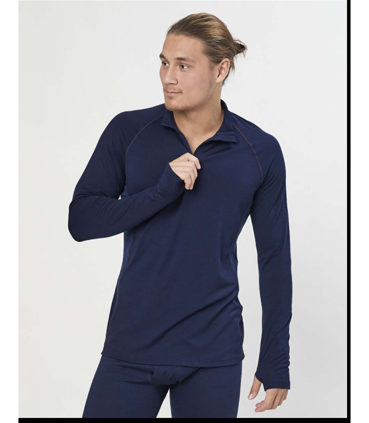 T-Shirt Herren Langarm wolle Merino 100 % - unter warm T-Shirt Herren Langarm wolle Merino 100 % - unter warm
